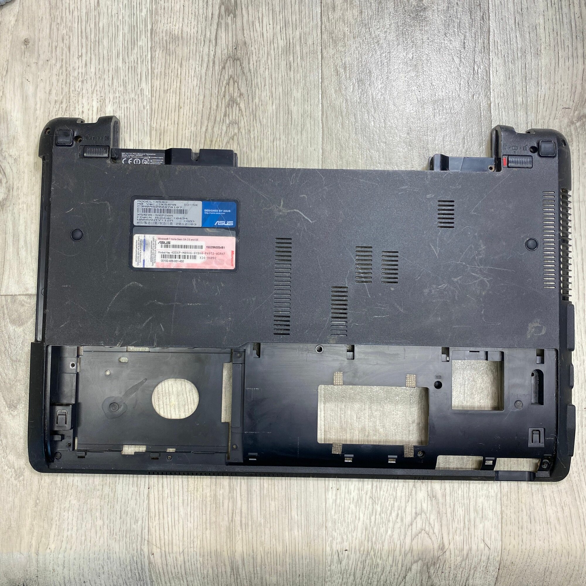 Поддон, нижний корпус Asus K54H