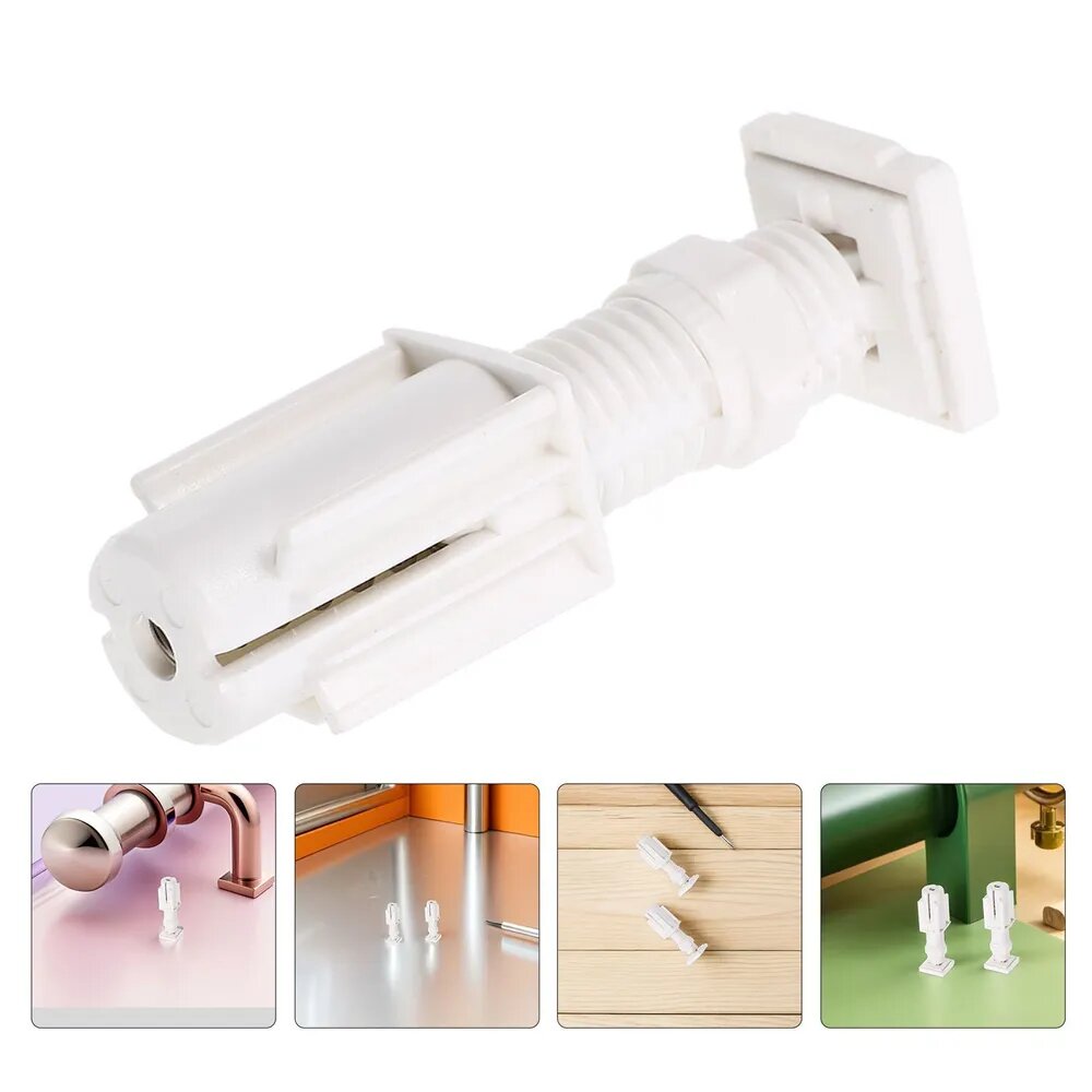 Белые пластиковые крепления для жалюзи без сверления, комплект из 2 шт, для установки оконных жалюзи дома
