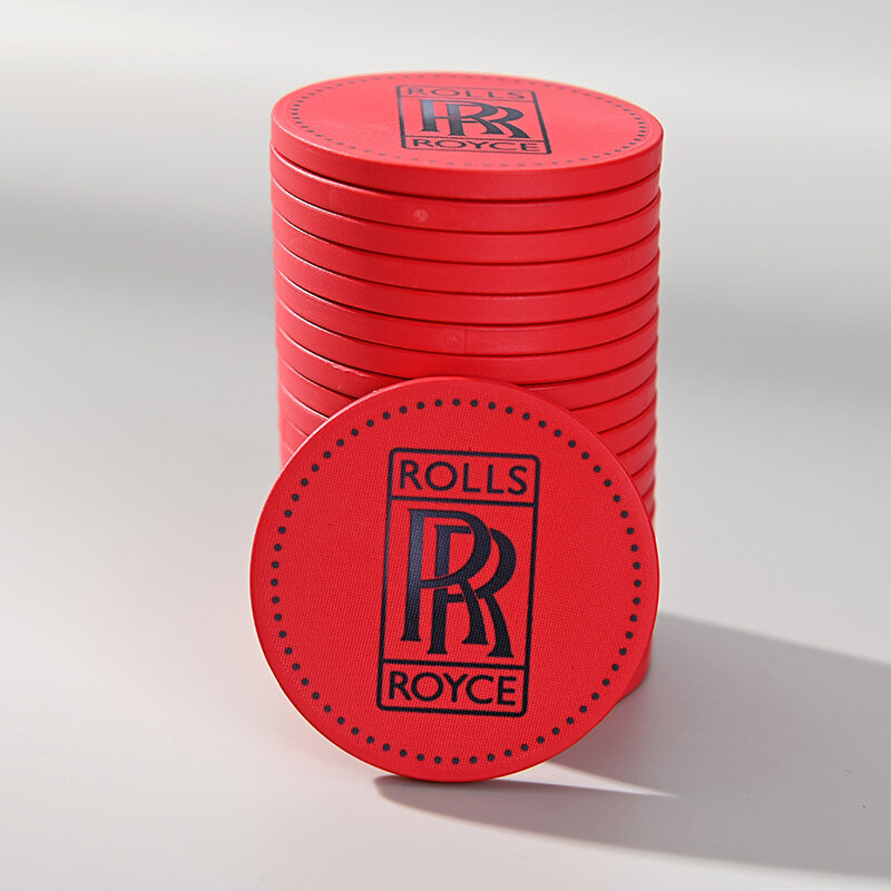 Керамические фишки для покера Rolls-Royce Texas Hold'em, большого размера, без номинала.