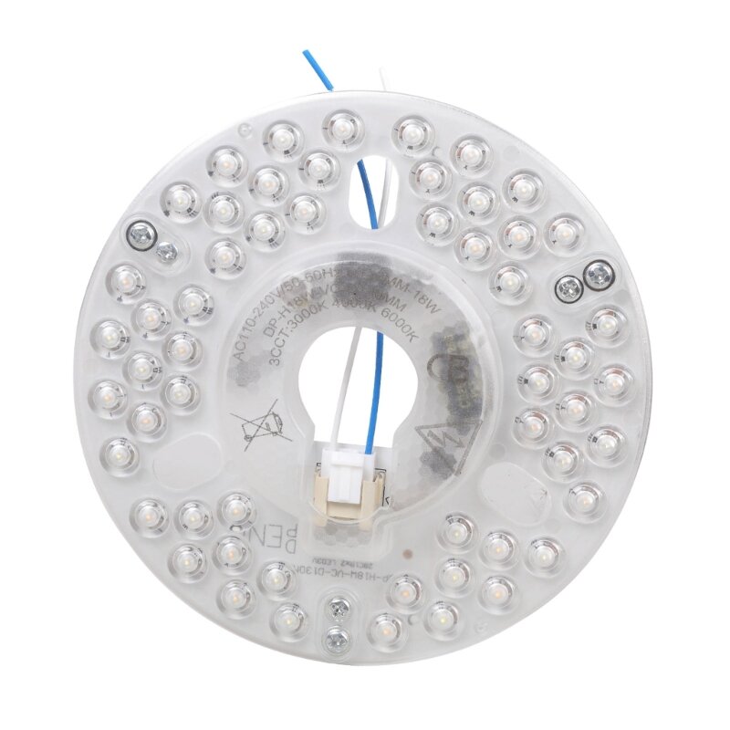 Световая Панель Магнитного Монтажа Шириной 130 мм Напряжением 18 Вт Для Внутренних Потолочных Вентиляторов Из ПК-Алюминия С Энергоэффективным Осветительным Решением