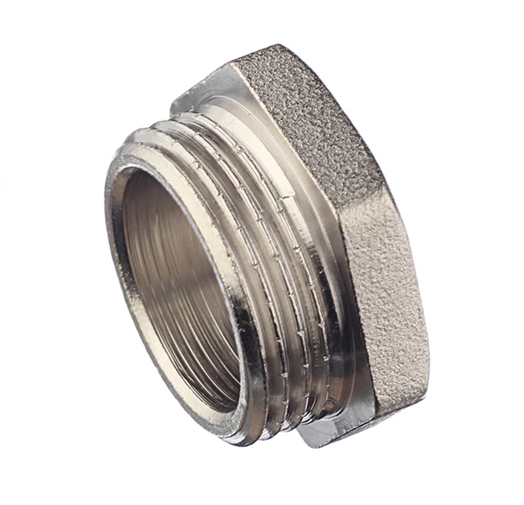 Пробка сантехническая VALTEC VTr.583, латунь, никелированная, наружная резьба