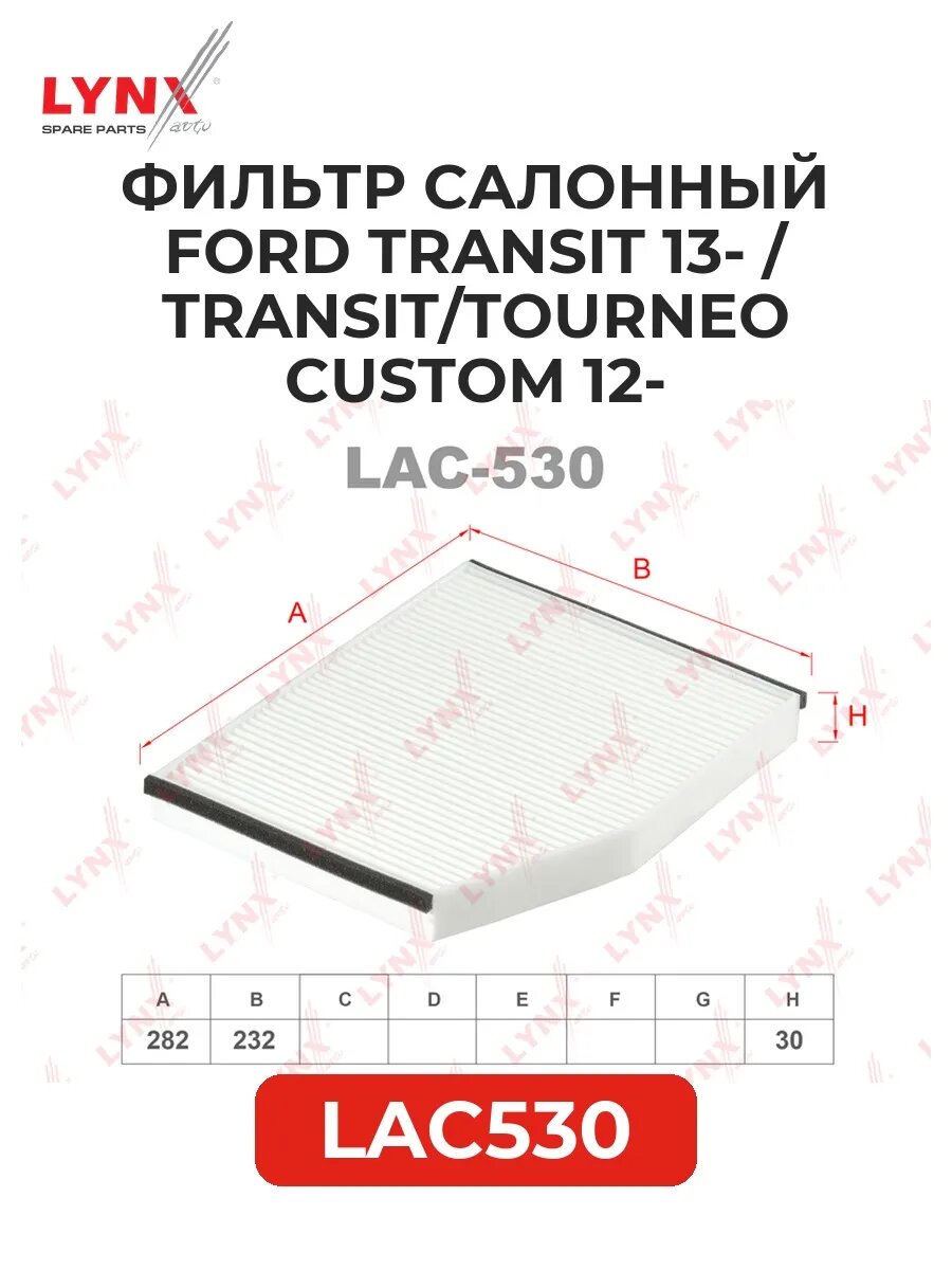 Фильтр салонный FORD Transit 13- / Transit/Tourneo Custom.