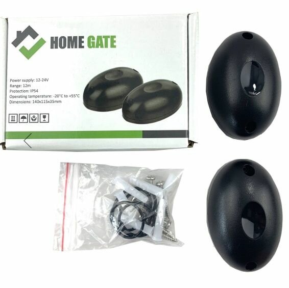 Фотоэлементы универсальные для ворот Home Gate YS-119. Датчики безопасности. Автоматика для ворот.