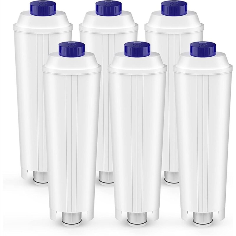 Набор из 6 Фильтров Для Кофеварки, Кофемашина, Фильтр Для Воды, Запасная Часть для Кофемашины, Пластиковый Материал для DLSC002