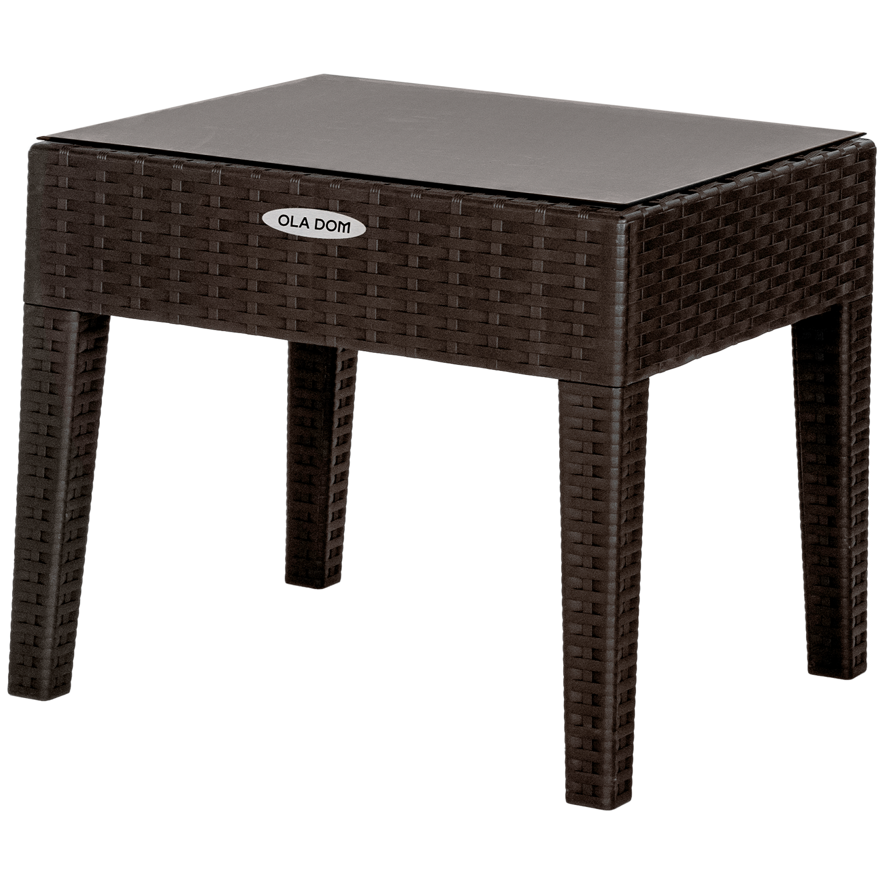 Столик журнальный квадратный ротанг