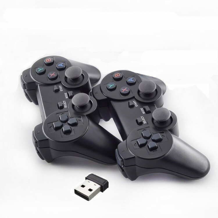Беспроводной геймпад с двумя контроллерами для игровой приставки M8 HDMI с поддержкой телевизора