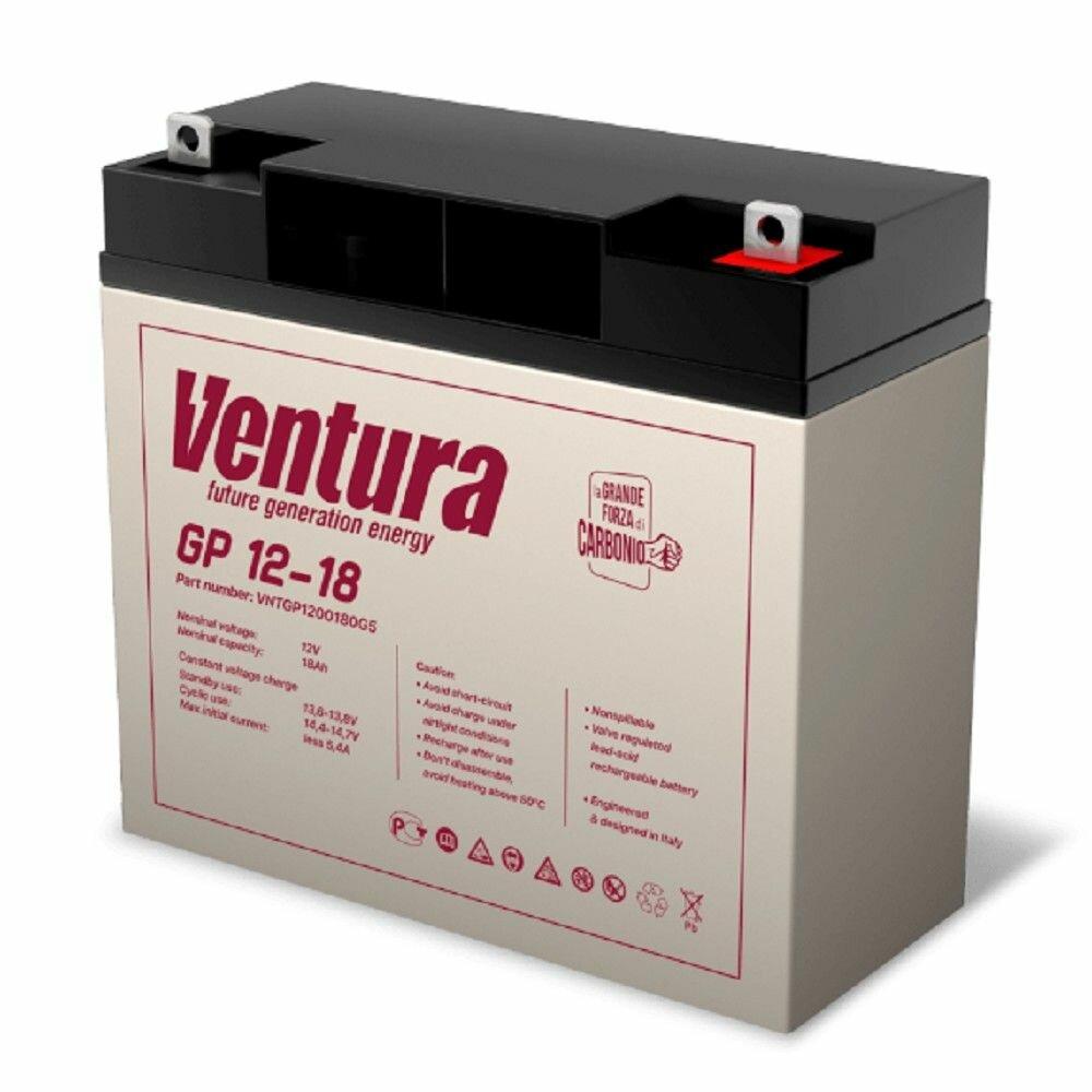 Батарея для ИБП VENTURA GP 12 - 18 12B, 18000мАч AGM