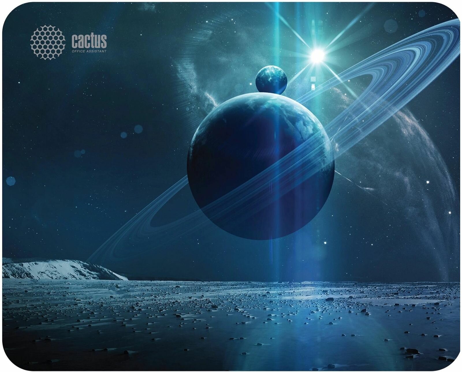 Коврик для мыши CACTUS Saturn рисунок 300х250х2 мм, ткань, резина (CS-MPC-P03M)