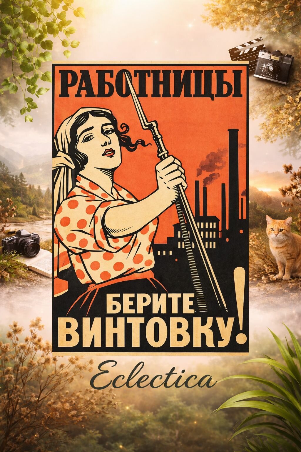 Постер "Работницы!", 29.7х42см, А3, глянцевый