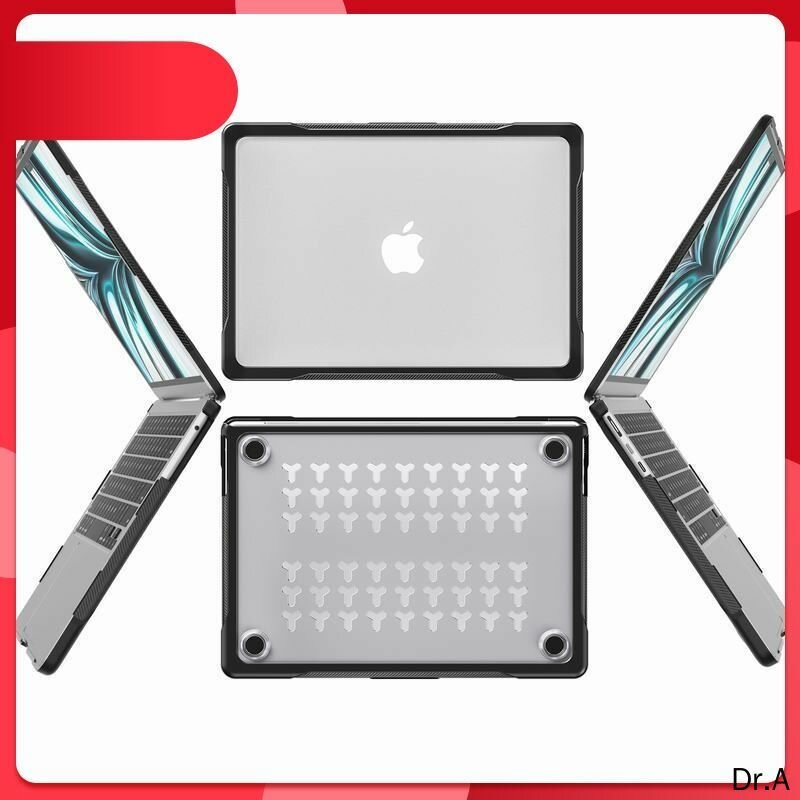 Чехол для MacBook Pro 14 M1 M2 M3 M4 M5 / ТПУ+Поликарбонат для Макбук Про 14 2021 2022 2023 2024 2025 (A2442 A2779 A2992 A2918 A3401 A3185 A3112 A3401 A3434), Цвет: прозрачный