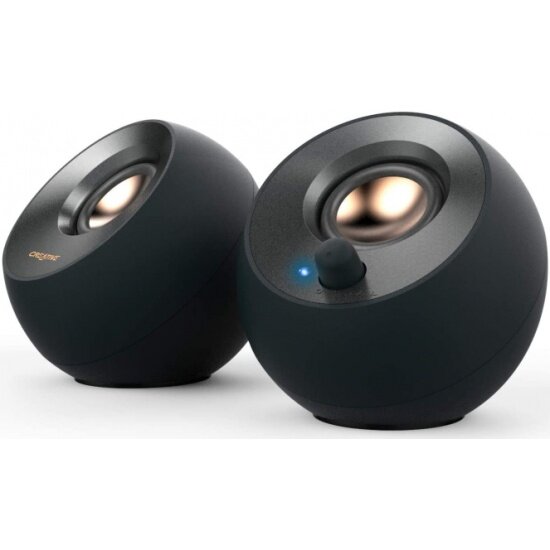 Колонки Creative PEBBLE V2 черный 2x4Вт RMS (51MF1695AA000)
