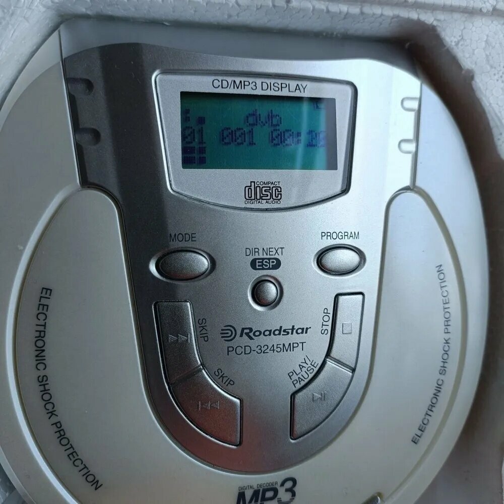 Sony D-E707 Серебристый портативный CD-плеер Оптический выход Поддержка всех типов дисков