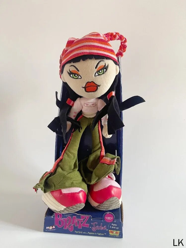 Кукла Братц Jade в стиле Панк плюш 2001 года, коллекционная (Bratz) 26 см