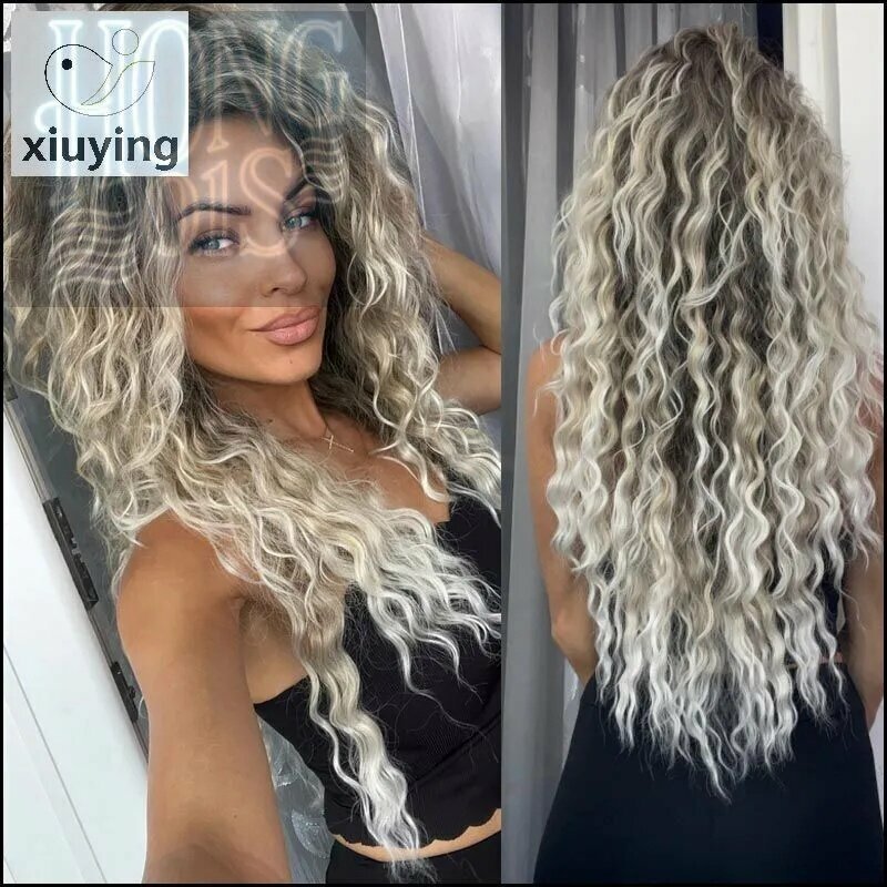 Женский парик / волнистые вьющиеся волосы длинный