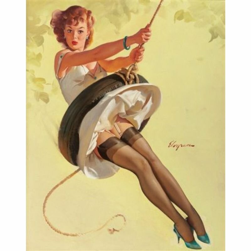 Постер для интерьера, Пинап девушки - Pin up girls, 30х20см.