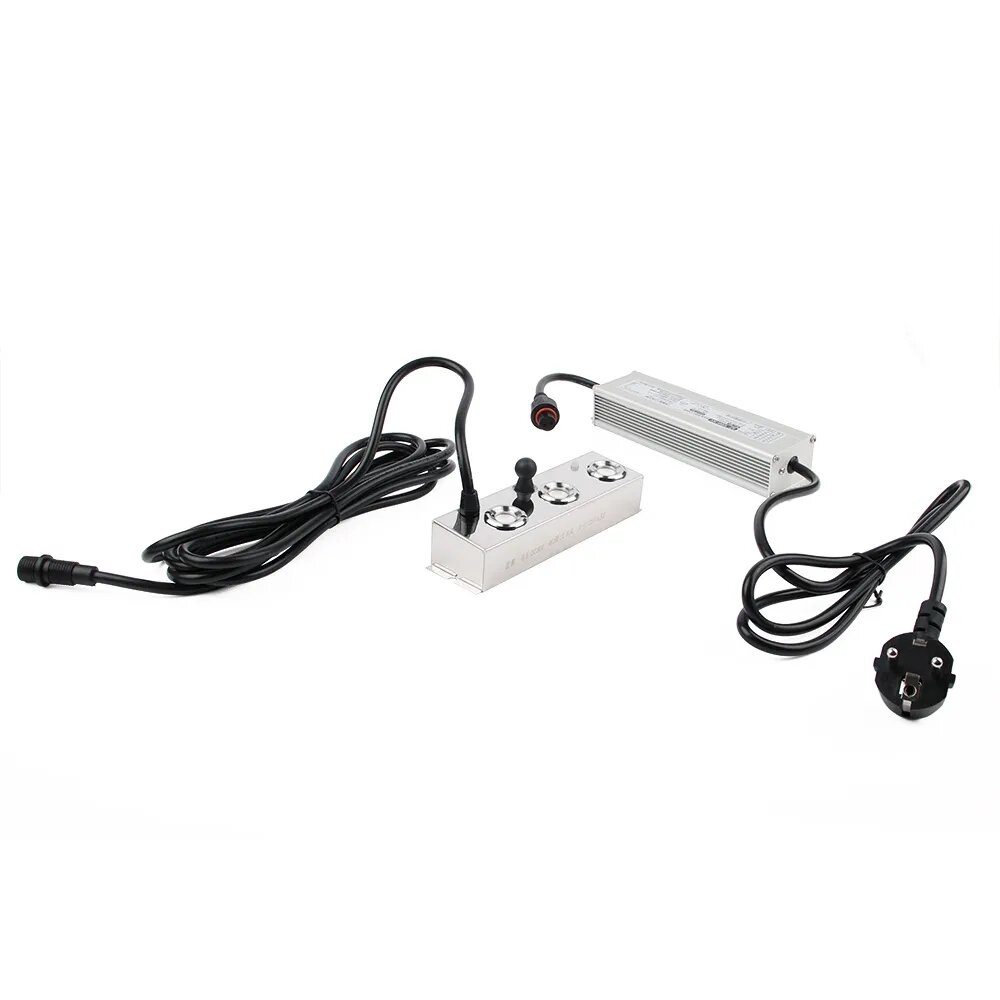 Ультразвуковой распылитель с 3 головками, Генератор тумана для садового ландшафта, Нержавеющая сталь, Фоггер