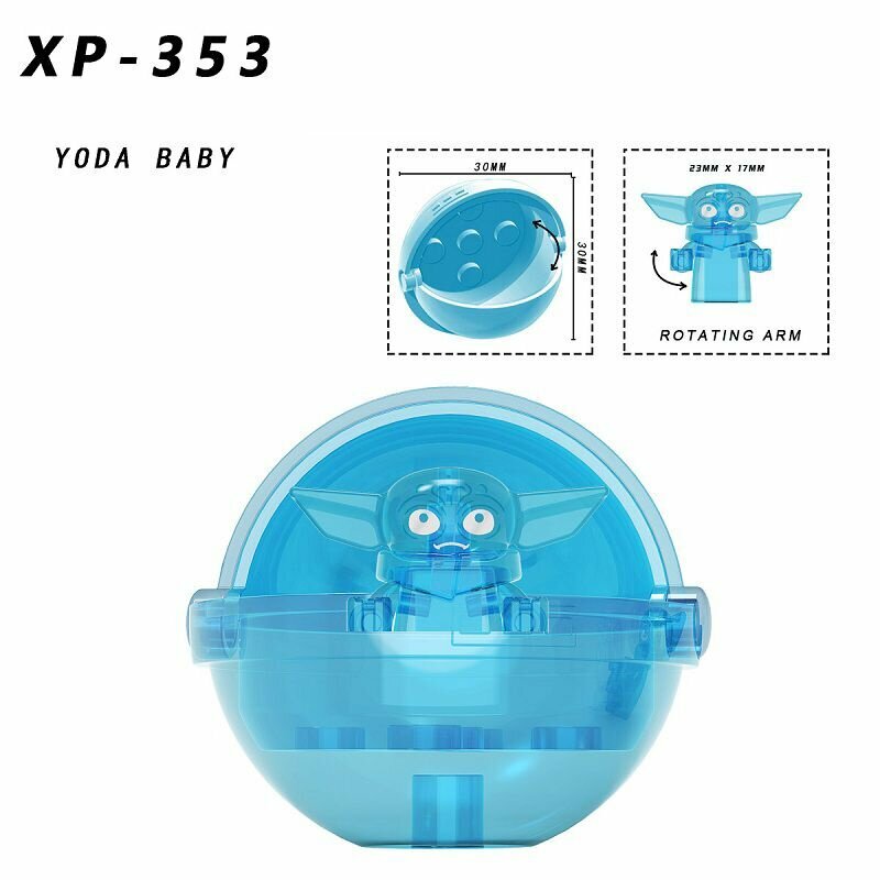 Набор цветных кубиков Яоды с мини-фигурками для творческой детской игры, XP-353