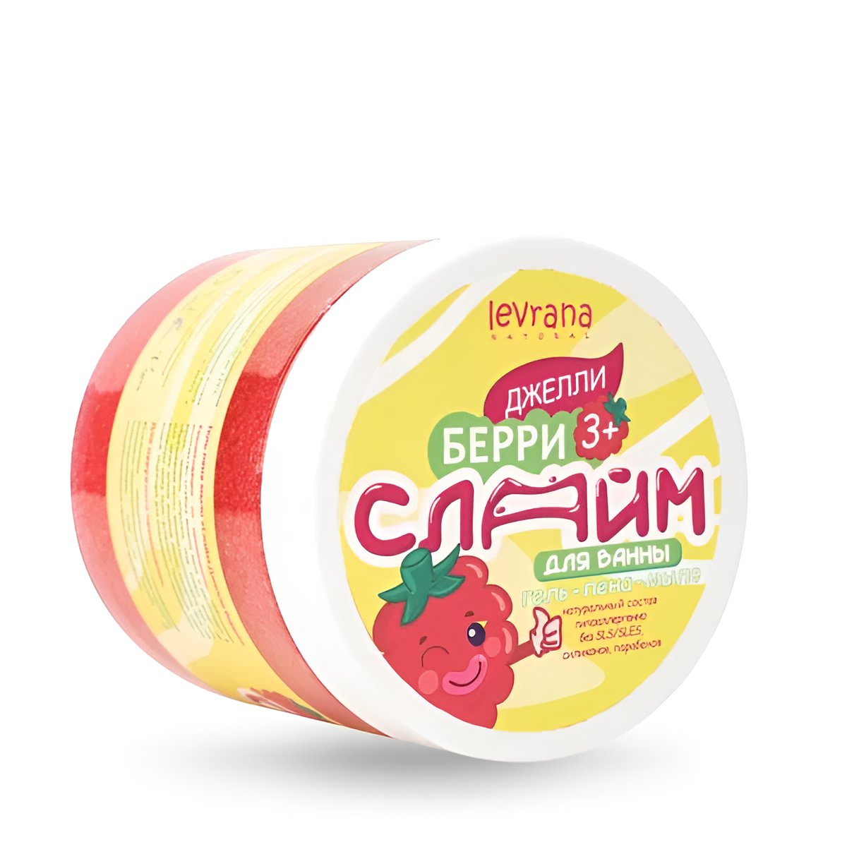 Levrana Пена-слайм для ванны детская для купания Джелли берри, 500 мл