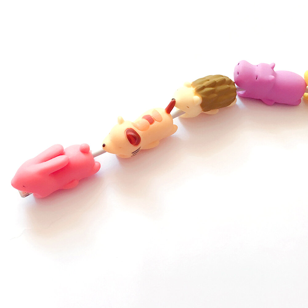 1pc Защитник Кабеля Cable Bites для Смартфона Micro USB Кабель Разнообразная Кукла Модель Животное Телефон Защищает (Утка) PVC 36*18*17.5mm