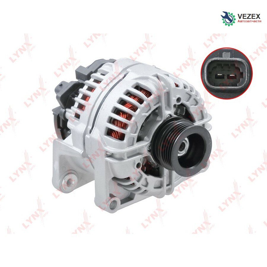 LYNXAUTO EA1129 генератор! 12V 120A со шкивом\ Opel Astra/Vectra/Signum/Zafira 1.6-1.8i 06>