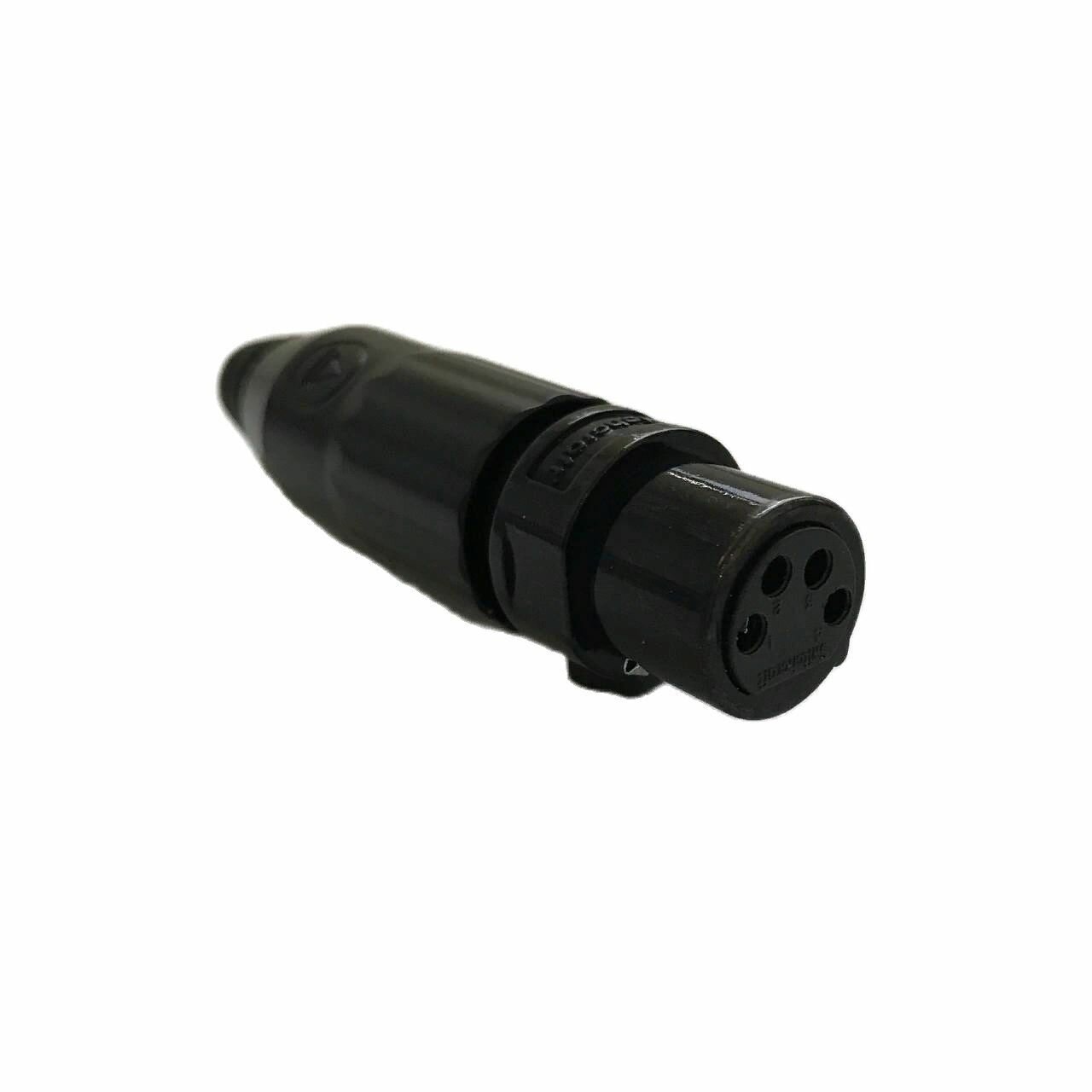 1 шт AAA4FBZH Разъемы XLR 4P F SLD XLR MTL HND BLACK FINISH, Ag PLT Switchcraft