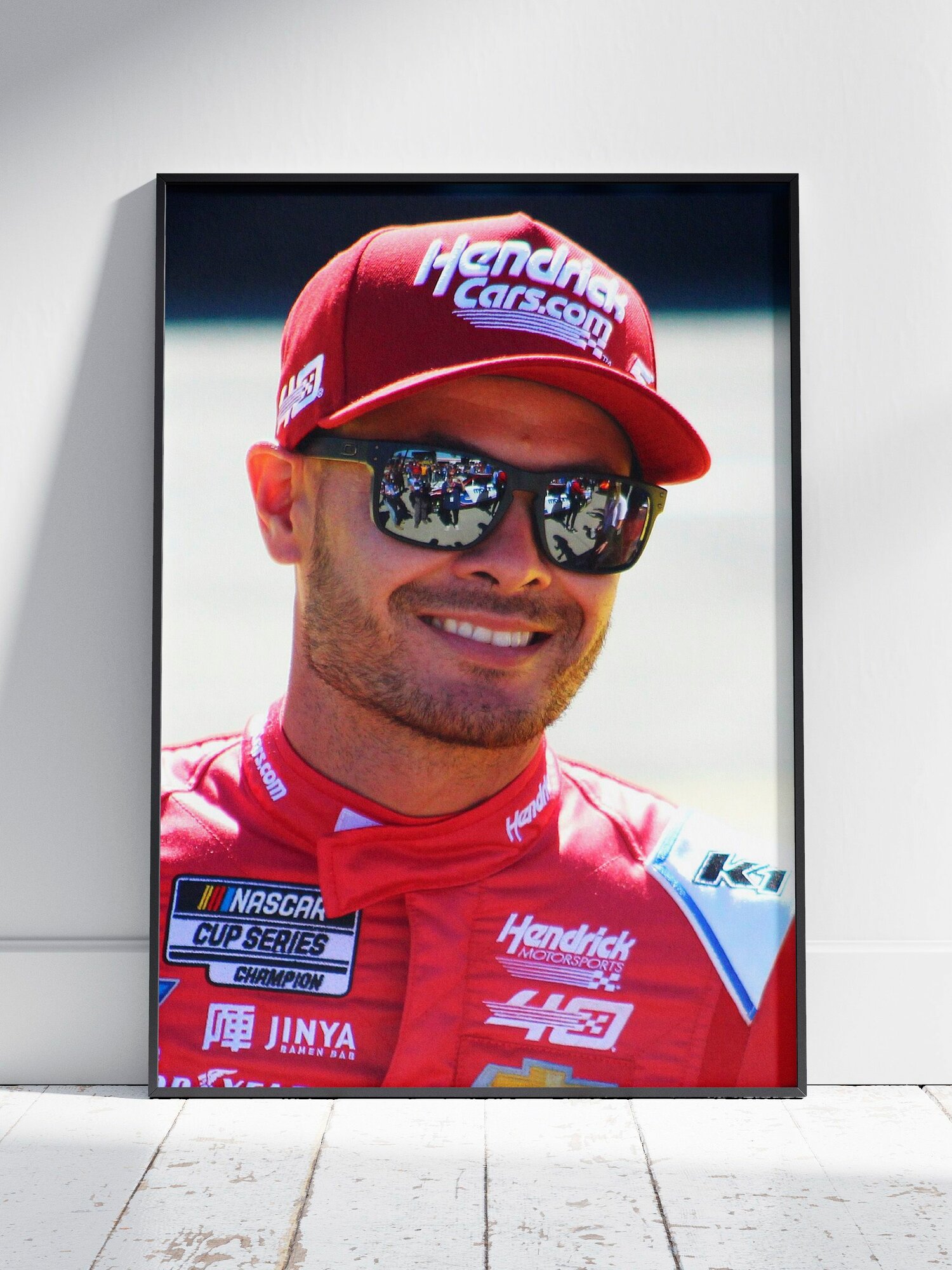 Плакат на стену для интерьера Звёзды Автоспорта - Stars of Motorsport (Кайл Ларсон - Kyle Larson 3) - Постер по гонщику формата A3 (30x42 см)