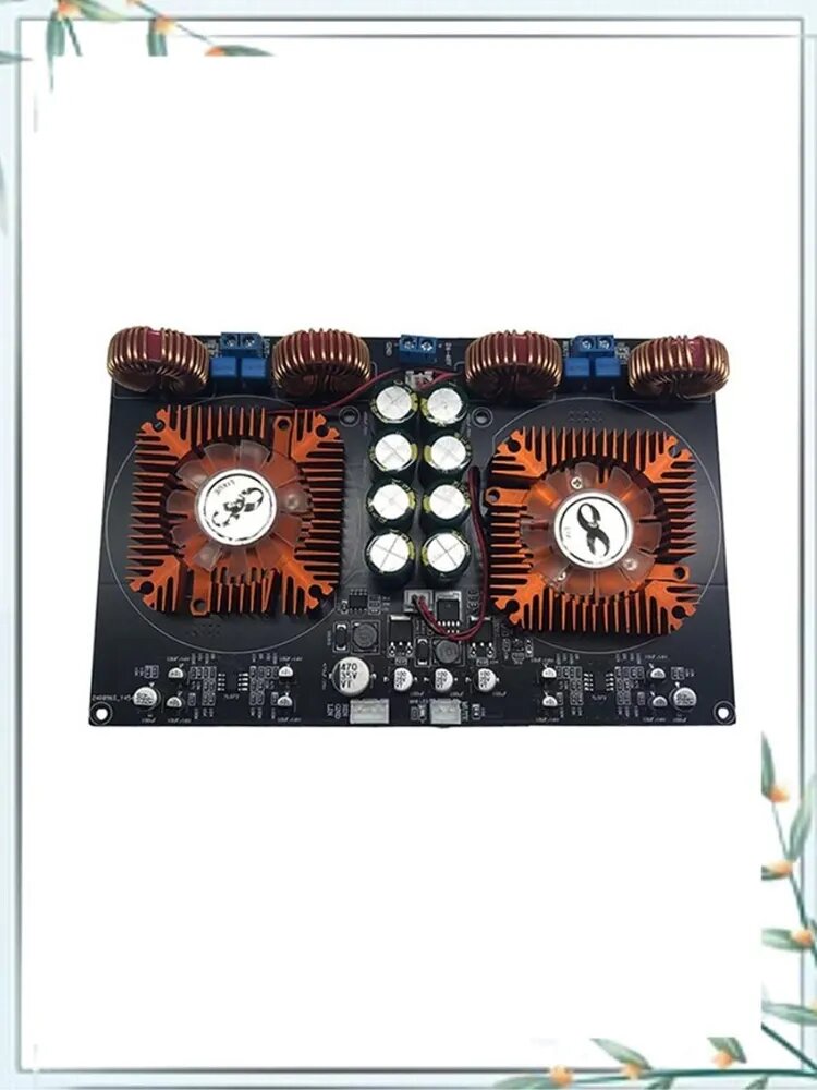(J M X W) YJ-TPA3255 Цифровой двухъядерный усилитель высокой мощности 2.0 класса D с воздушным охлаждением Многофункциональный портативный модуль мощностью 600 Вт +