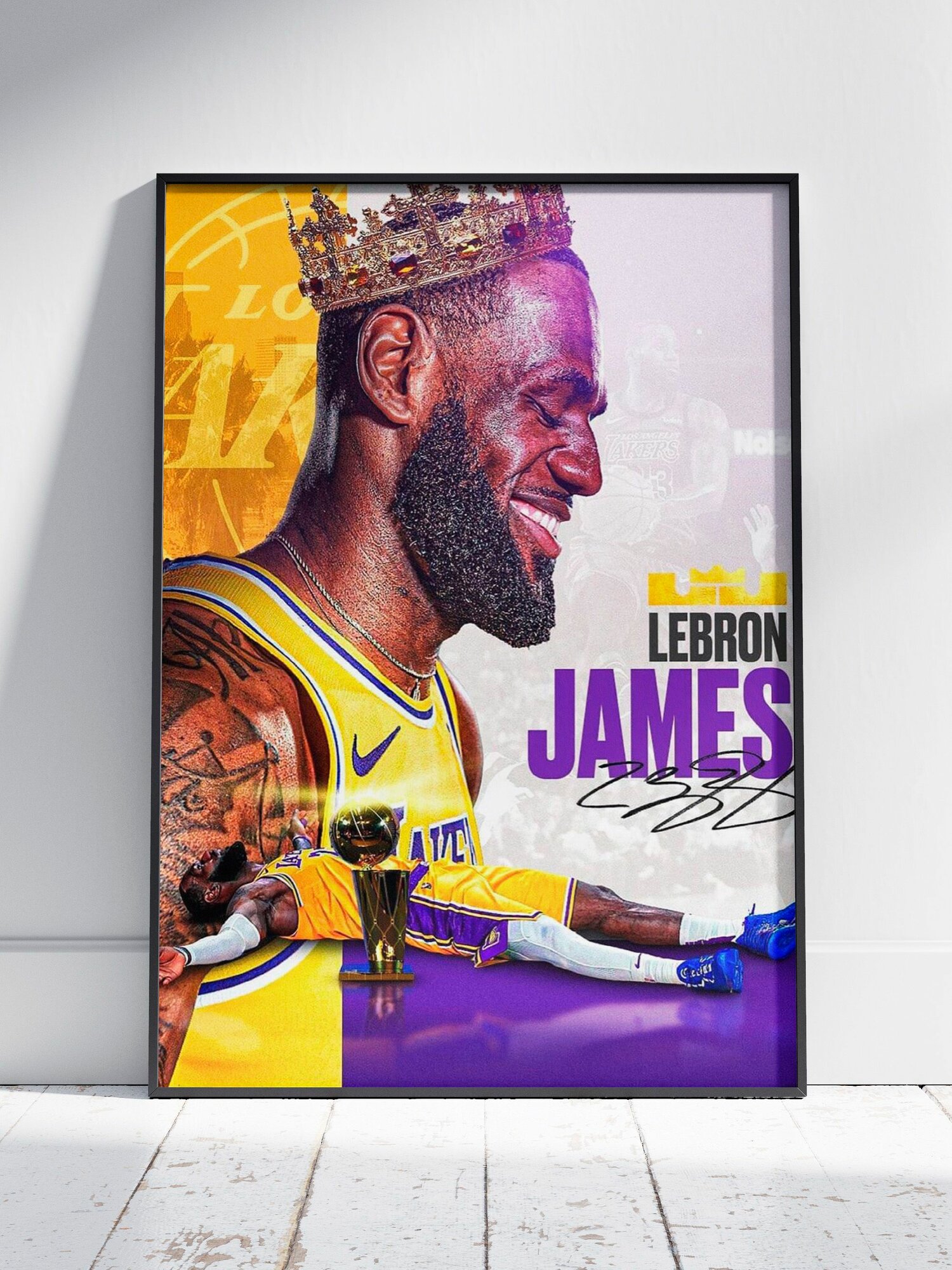 Плакат на стену для интерьера Леброн Джеймс (LeBron James 7) - Постер по спорту и физической активности формата A4 (21x30 см)