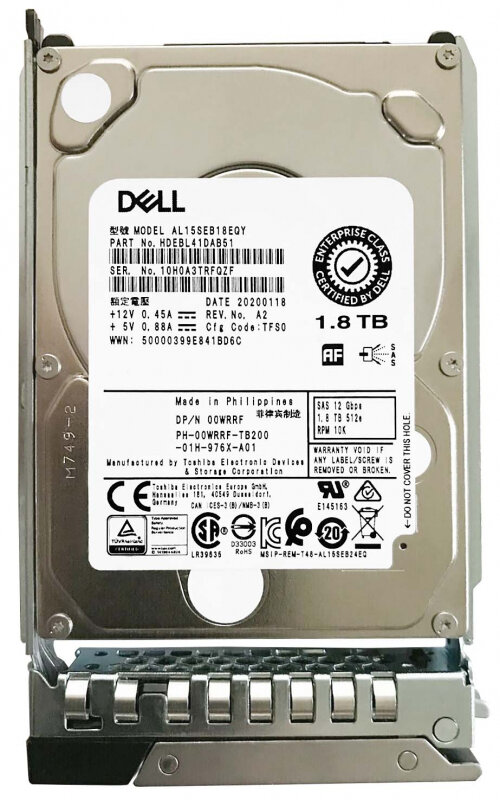 Жесткий диск Dell HDEBL41DAB51 1.8Tb 10000 SAS 2,5" HDD
