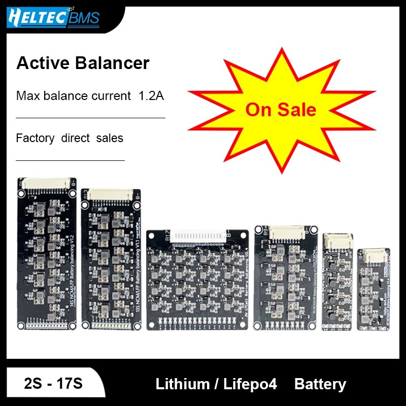 Балансировочная плата Heltec 8S 1.2A для аккумуляторов 3S-17S