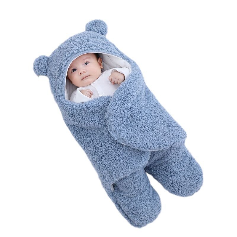 Пеленка-кокон/спальный мешок для новорожденных на липучках, 0-12 мес