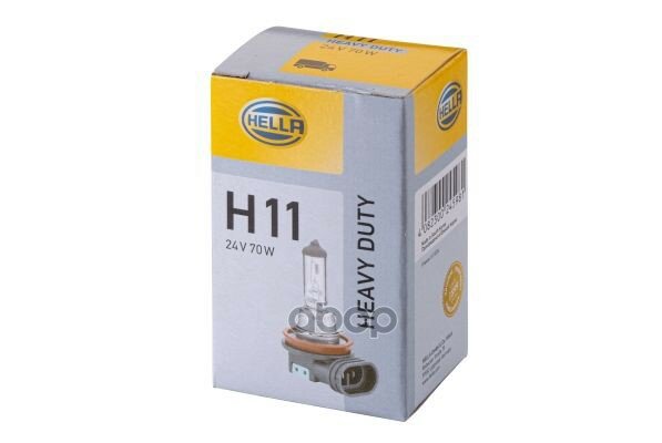 Лампа накаливания 24V H11 70W PGJ19-2 HELLA 8GH008358-241 HELLA арт. 8GH008358-241