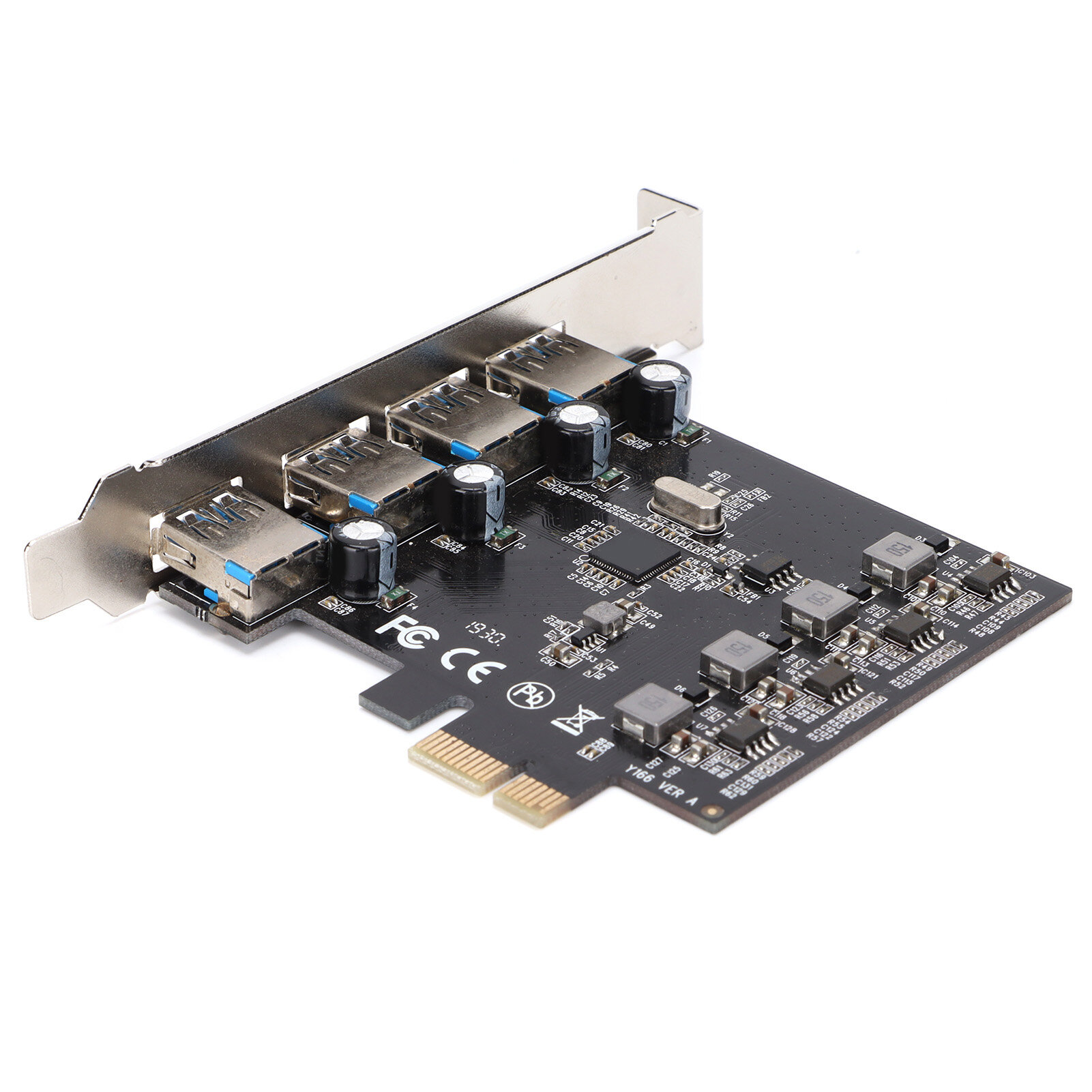 Карта расширения PCIe на 4 порта USB 3.0, для ПК