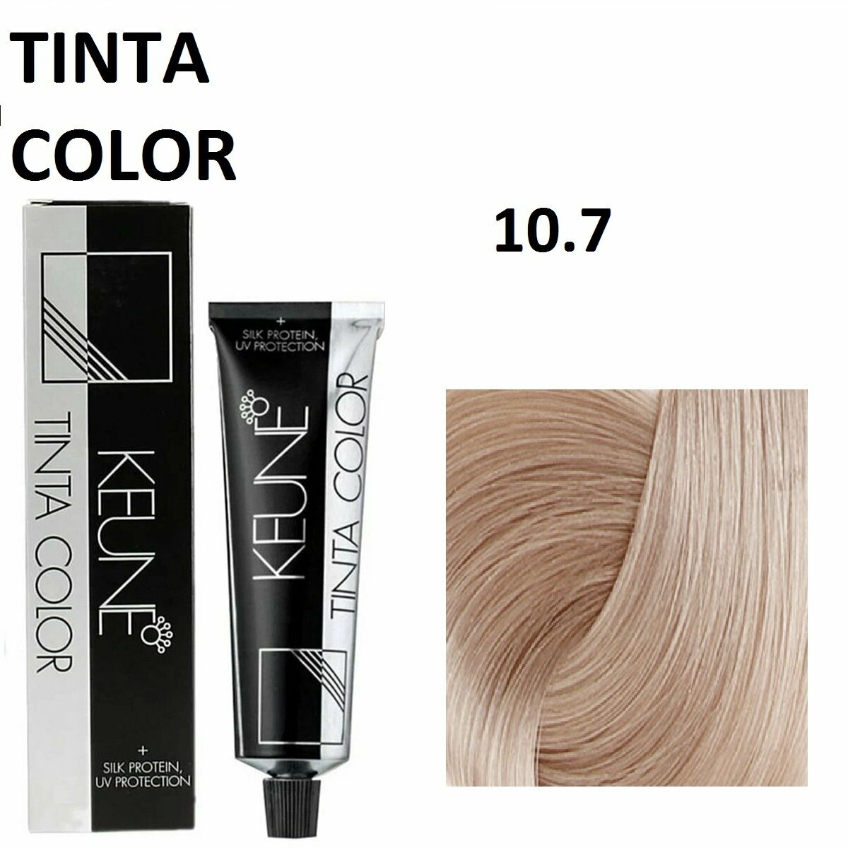 Keune Tinta Color 10.7 Перманентный краситель - Стойка краска для волос Экстра Светлый Фиолетовый Блонд 60 мл