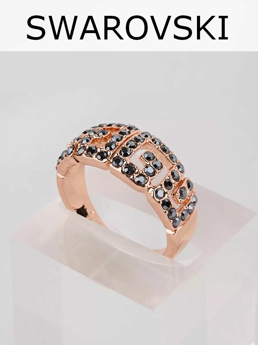 Кольцо, кристалл, кристаллы Swarovski