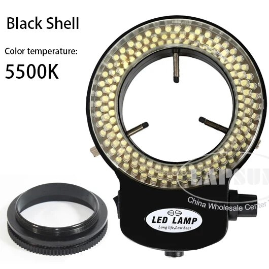 Кольцевой светильник LAPSUN 144 LED, Black Shell 5500K, EU Plug