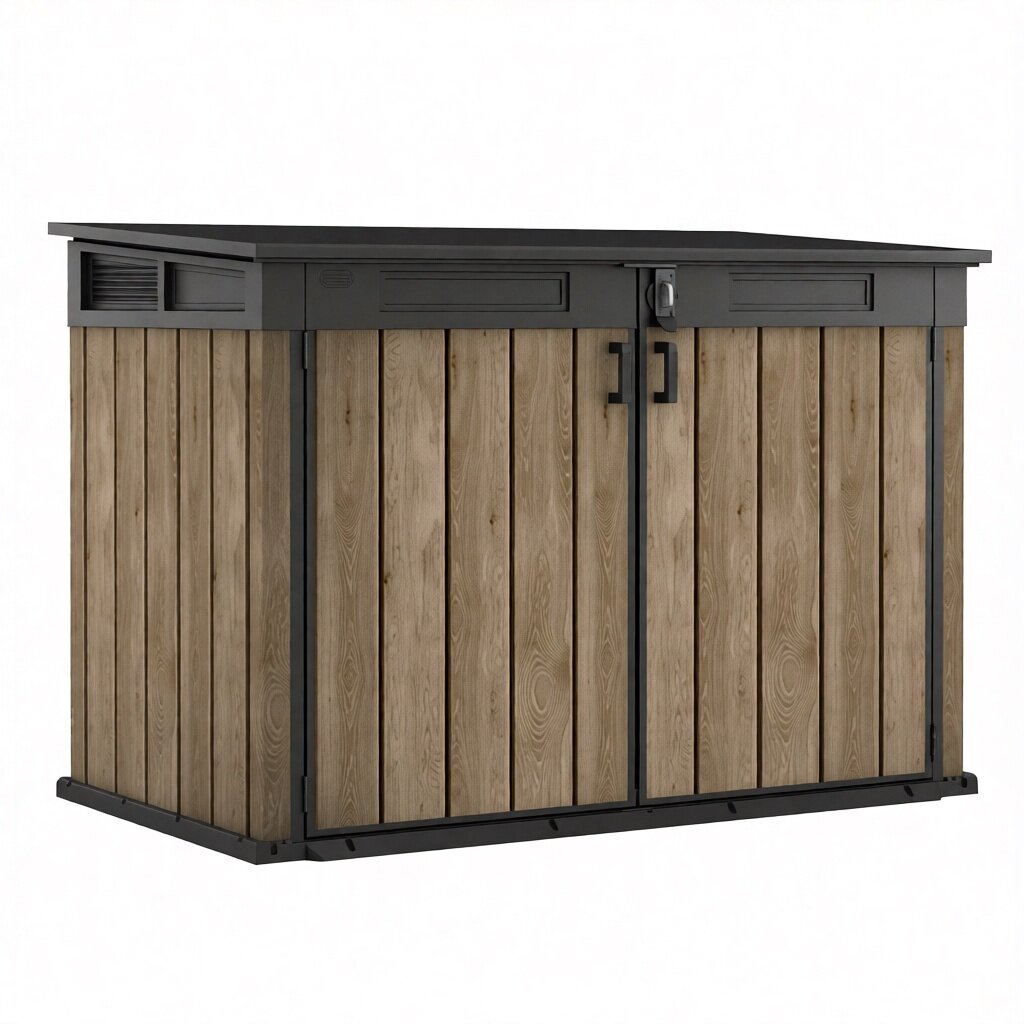 Шкаф уличный Keter Horizontal Shed 2020 L Ashwood (ясень/светло-коричневый) (17213179)