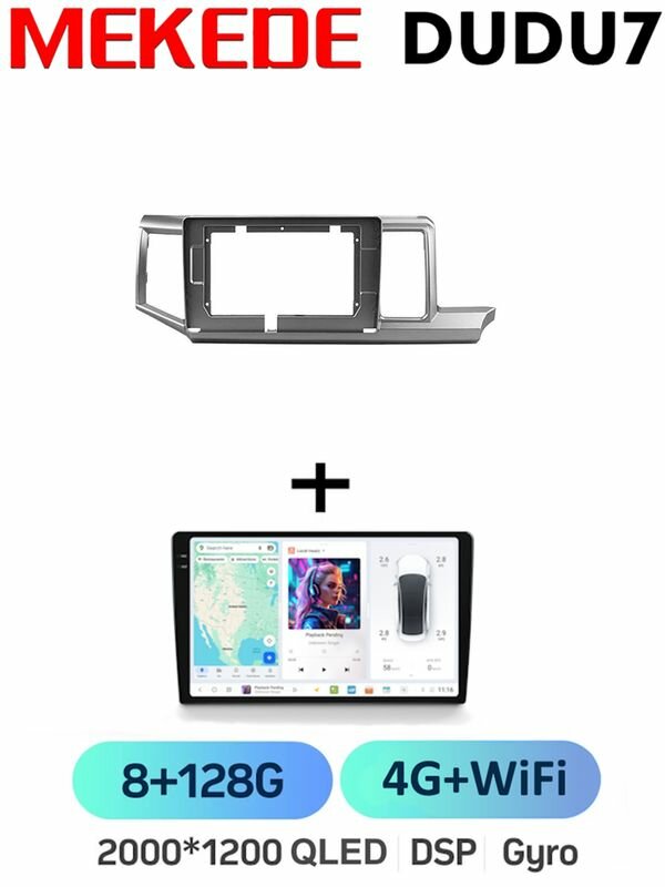 Магнитола Mekede 10" DUDU7 8/128 Gb для Honda Stepwgn 4 Right hand drive 2009-2015 carpay Android