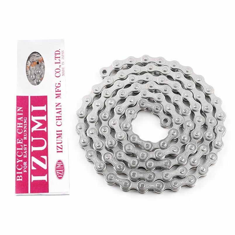 Односкоростная велосипедная цепь IZUMI Fixie Track Cycling Стальная 1/2*1/8*100 Звенья велосипедной цепи с фиксированной передачей
