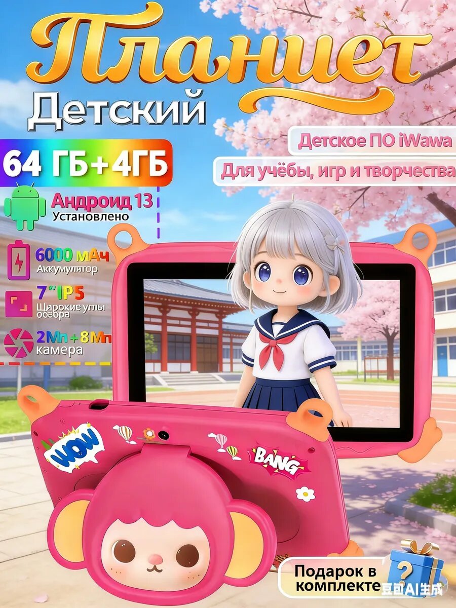 Детский планшет большого объёма