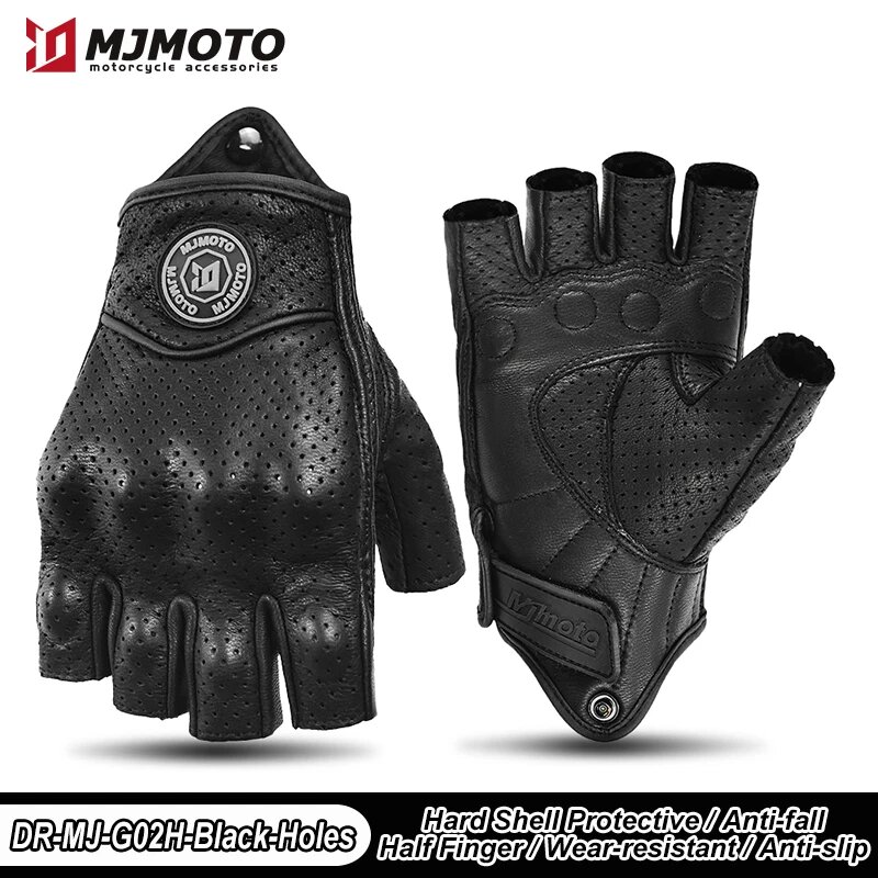 Мотоперчатки MJMOTО DR-MJ-G02H-Black-Holes, XL, черные