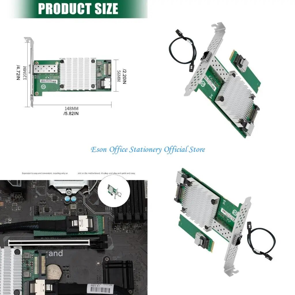Oптоволоконный сетевой адаптер G8DC M.2 10G SFP+