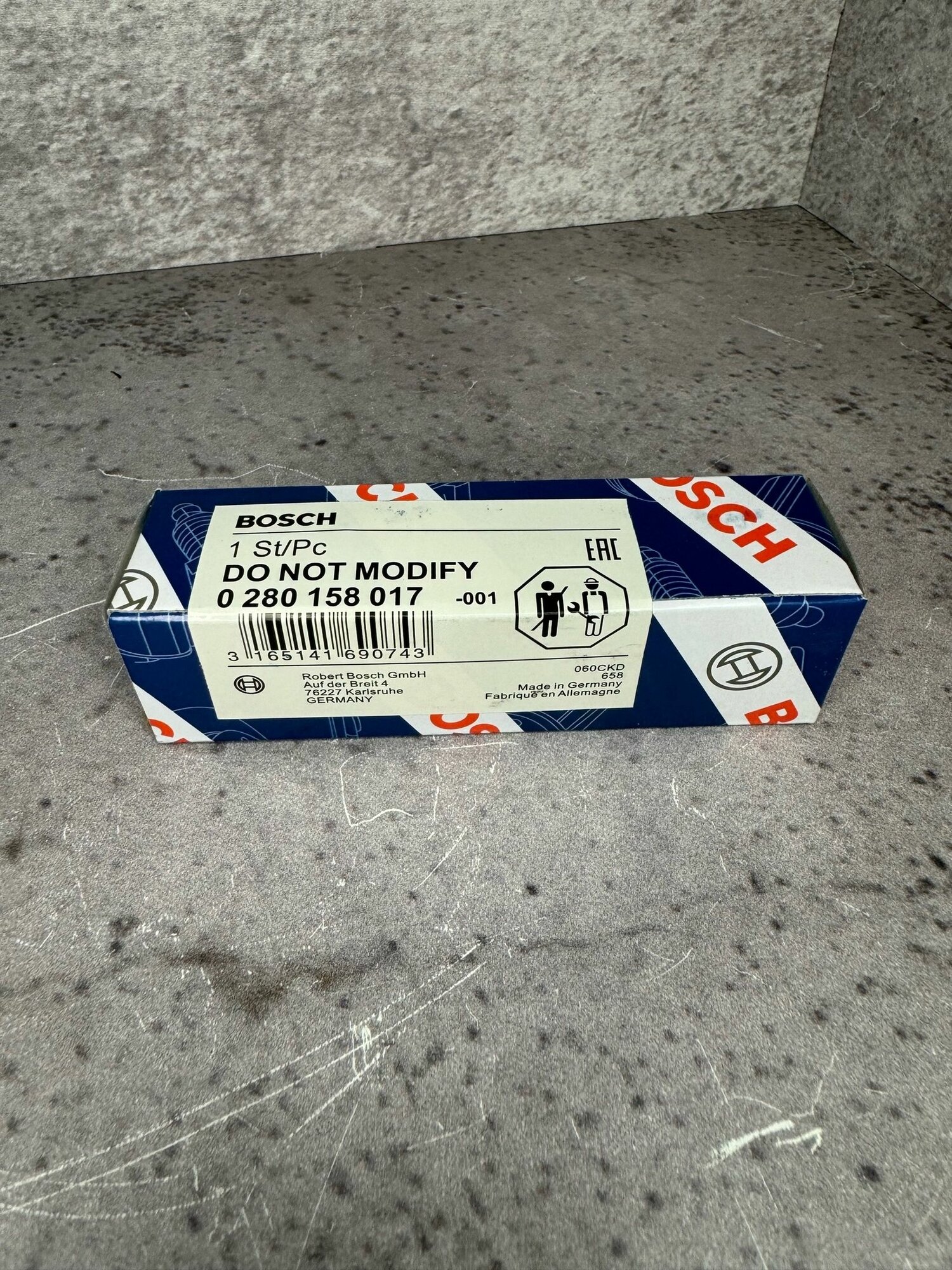 Форсунка топливная 1,6л 8кл 0280158017 ВАЗ 2110-2115, 2170, 1117-1119, 2190, 2123, Калина V8 кл ЕВРО-2,3