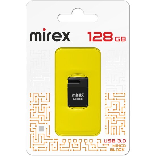 Флэш накопитель Mirex 128 Гб MINCA BLACK USB 3.0 (13600-FM3MB128)