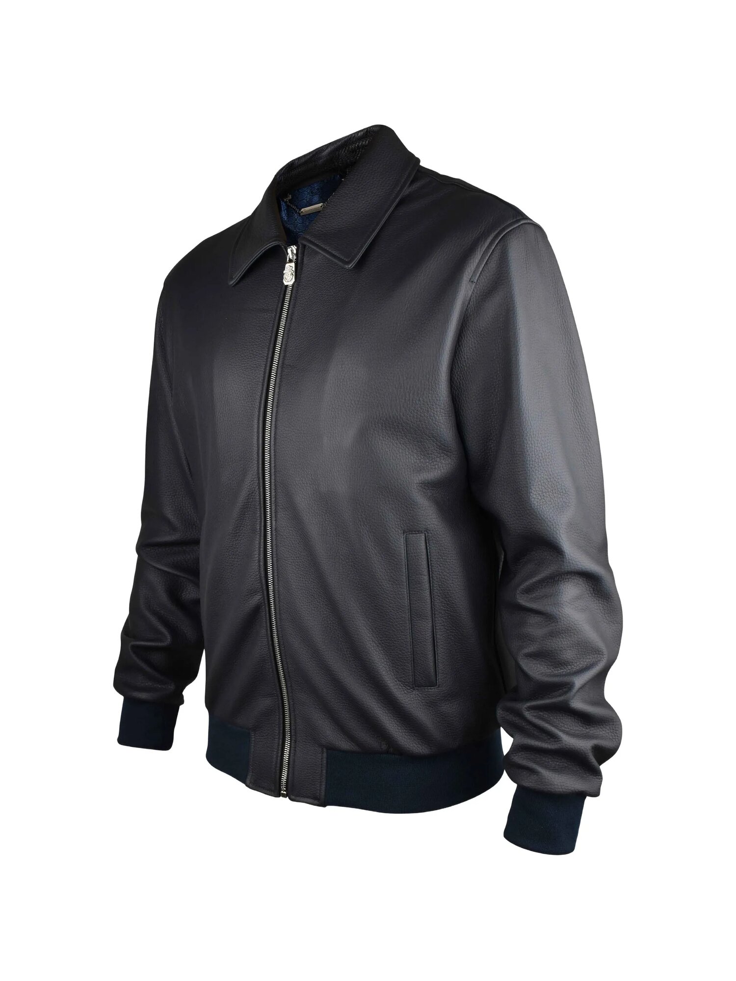 Куртка Billionaire Logo-plaque leather jacket, размер 52 — фото 1