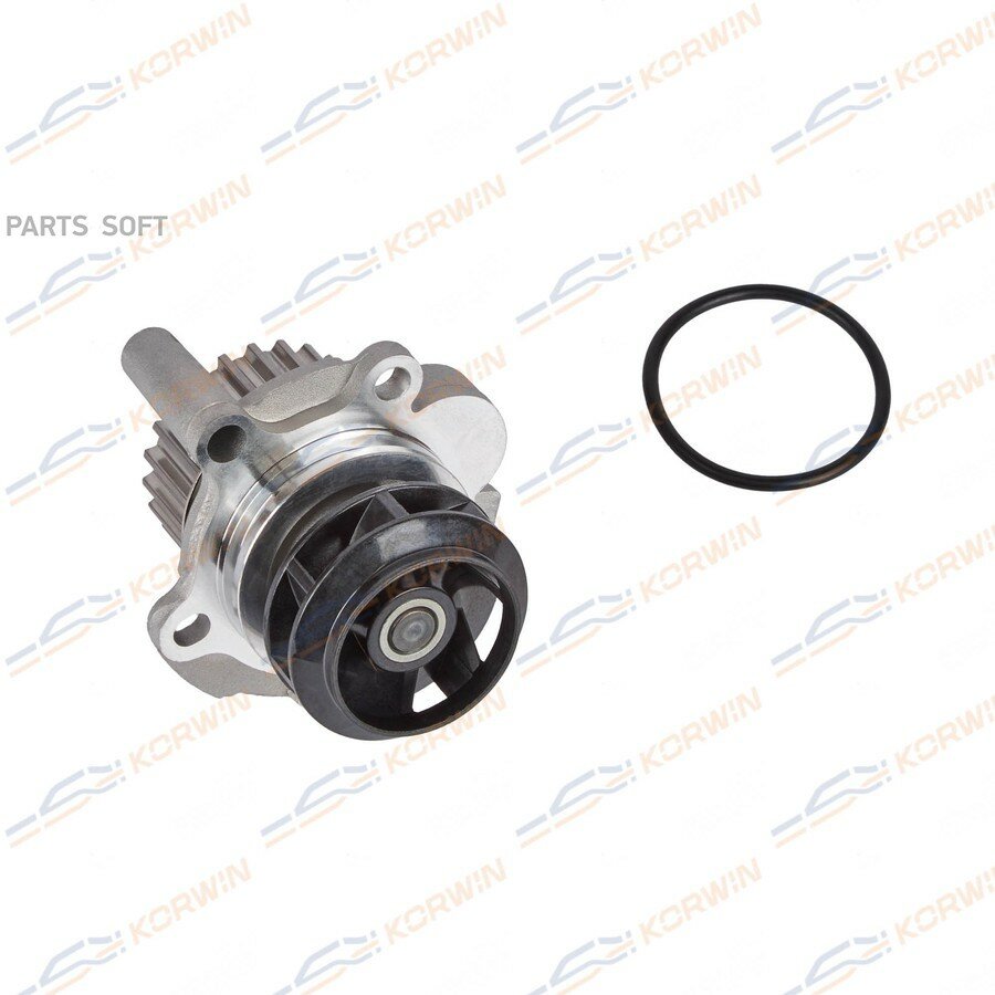 Насос водяной Audi A4 (B5/B6) 94-/Skoda Octavia 96-/VW Passat B5 96- 1.8T/2.0 от официального дистрибьютора, KORWIN, артикул KWKK0156