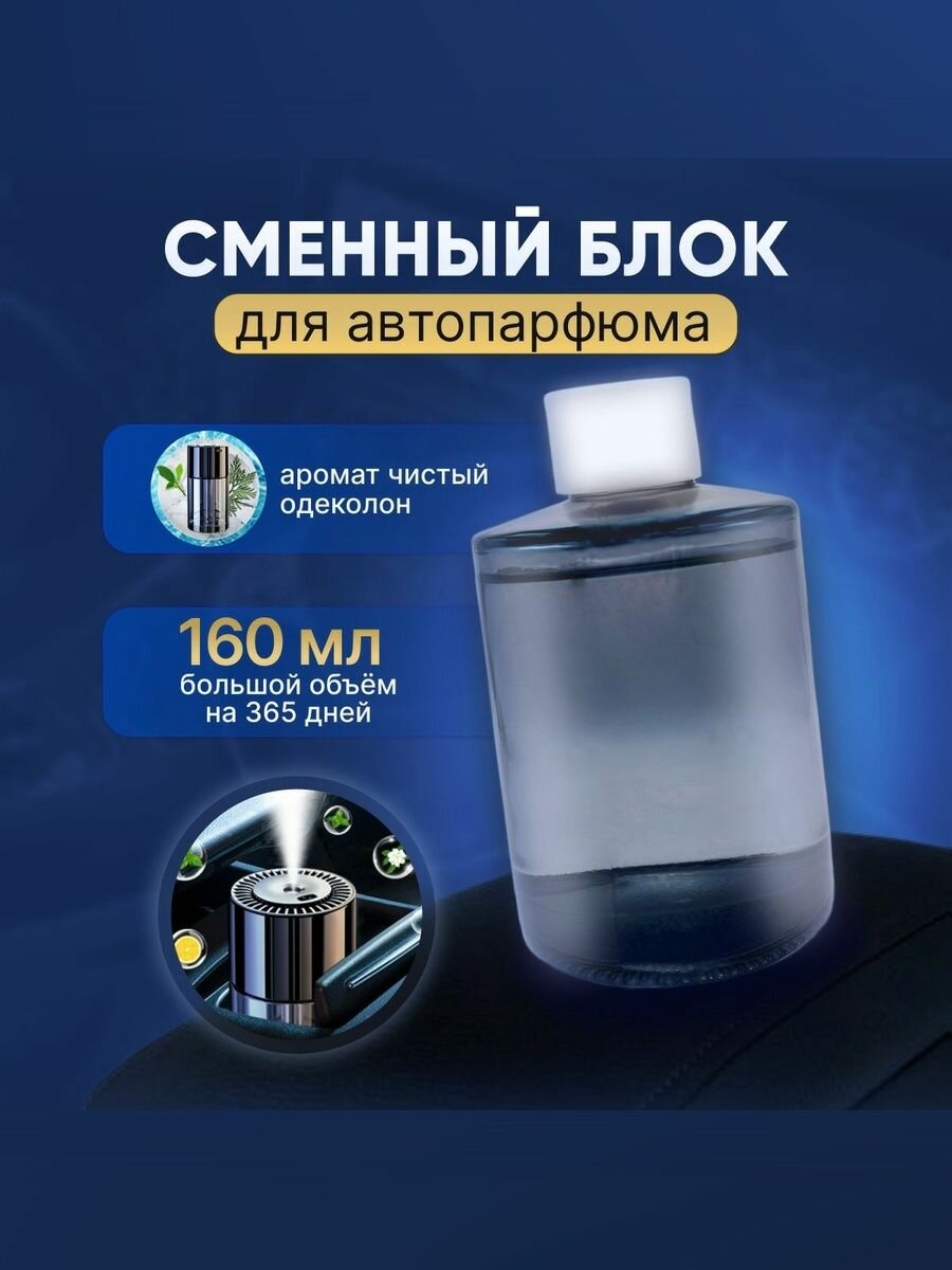 Сменный блок для автоматического ароматизатора 160мл Чистый одеколон сменный картридж аромат одеколона