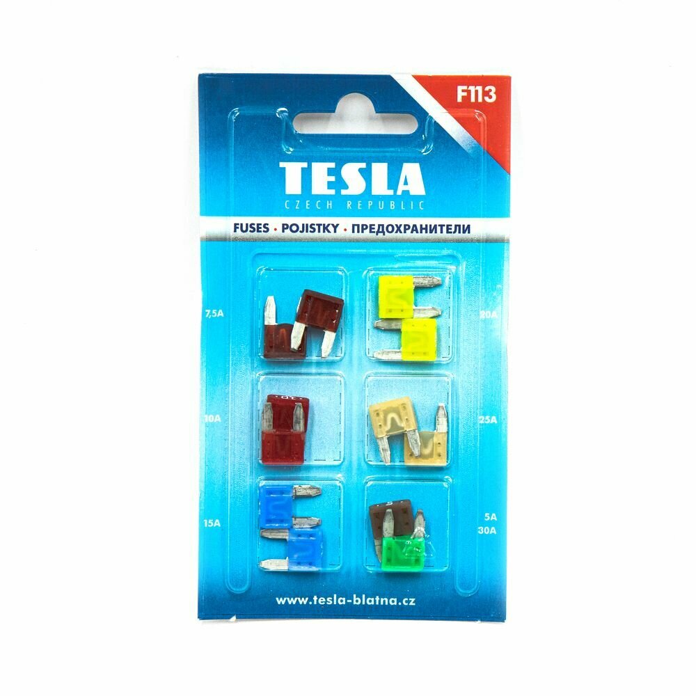 Предохранители флажк. комп. мини F 113 TESLA