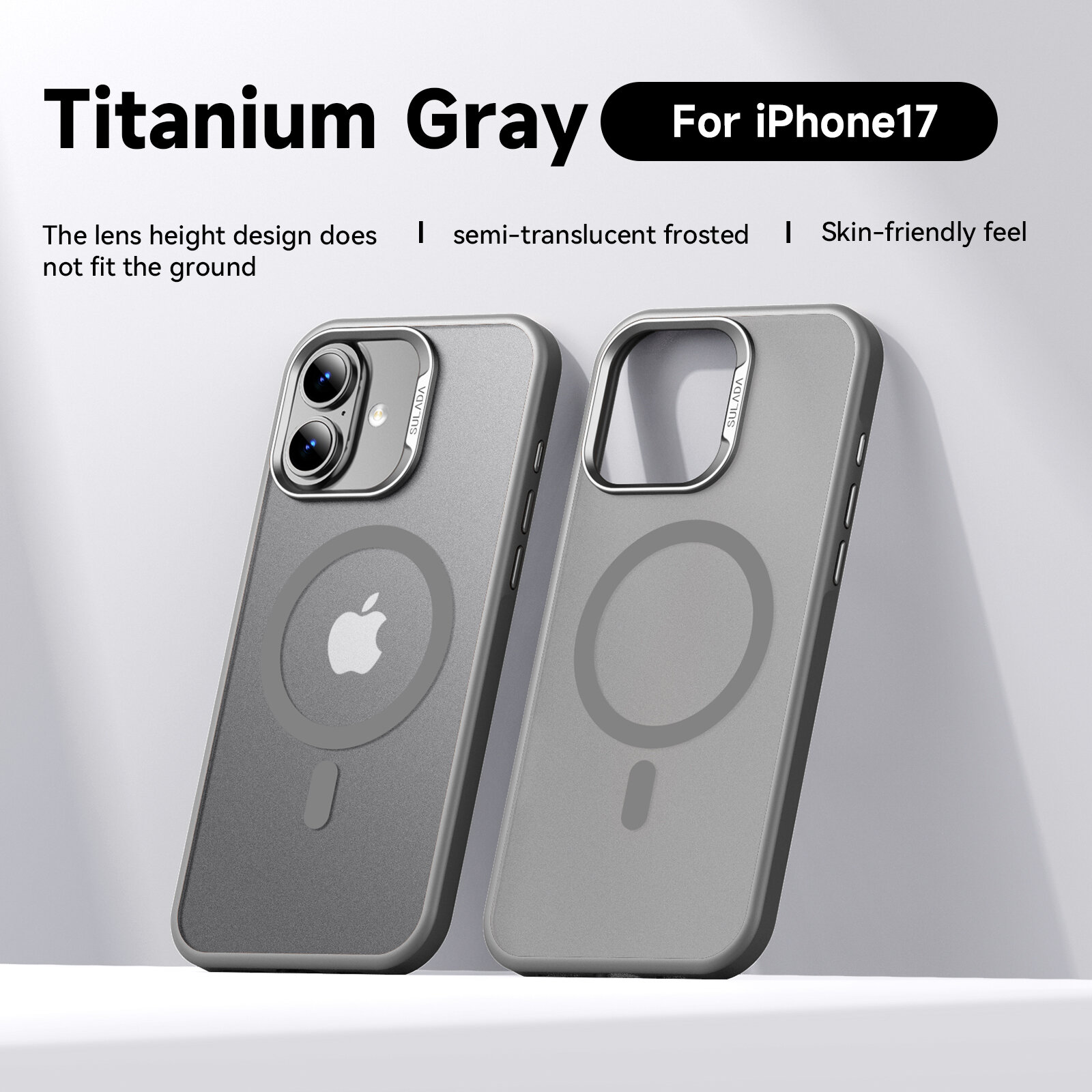 Чехол для Apple iPhone 17 / Айфон 17, soft touch, чехол-кардиомонитор, поликарбонат (PC), защита камеры, ударопрочный, усиленные углы, Apple, Apple iPhone 17, gray,