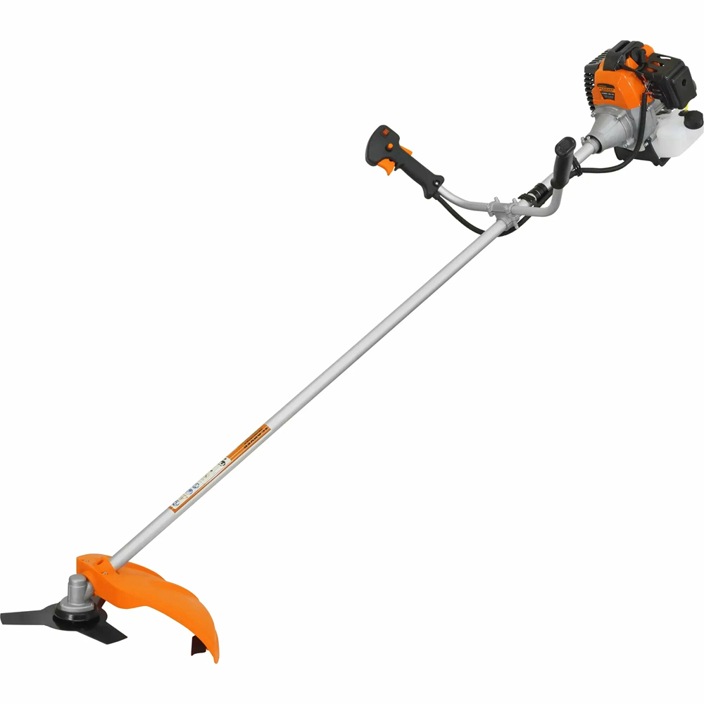 Триммер бензиновый CARVER HOBBY HBC-152 (Easy-start, руль, ремень, нож 3-лоп, леска 2,4) оранжевый